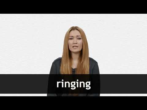 How to pronounce RINGING in American English