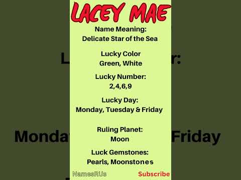 Lacey Mae Name Meaning #shorts #namemeaning