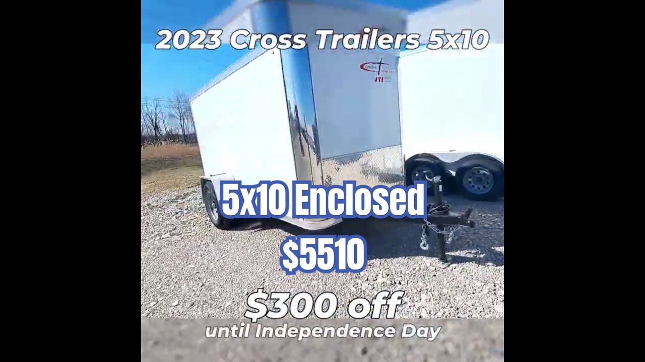 Cross Trailers 5x10 Enclosed Trailer