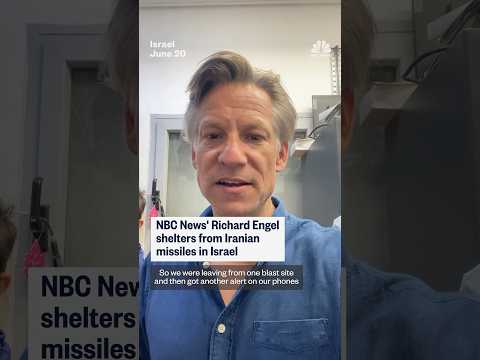 NBC News' Richard Engel shelters from Iranian missiles in Israel