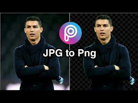 How to make png image in picsart? || How to convert jpg to png?