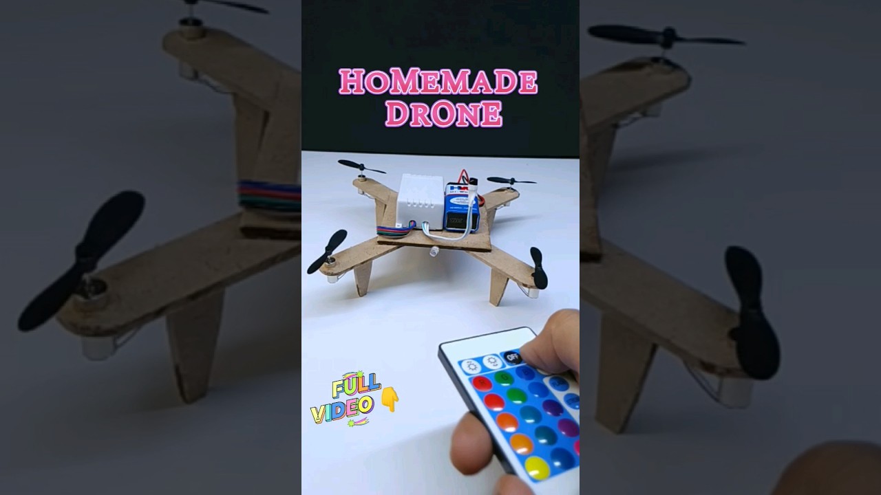 DIY remote controlled Drone | science project drone model