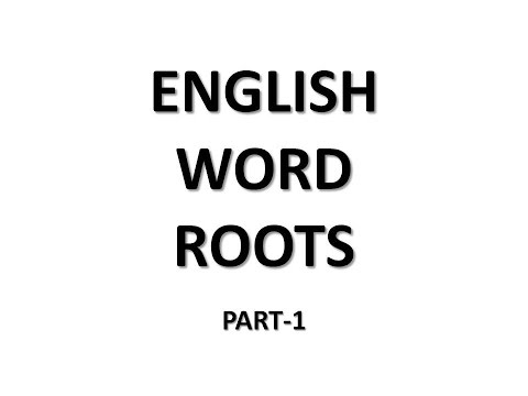Vocabulary - Word Roots - Word power made easy lucid explaination part-1 by Learning hub