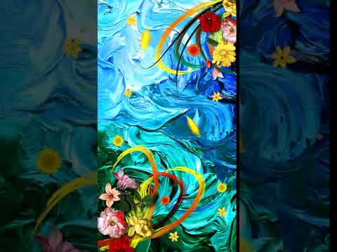 Cartoon paint graffiti flowers1 Animated