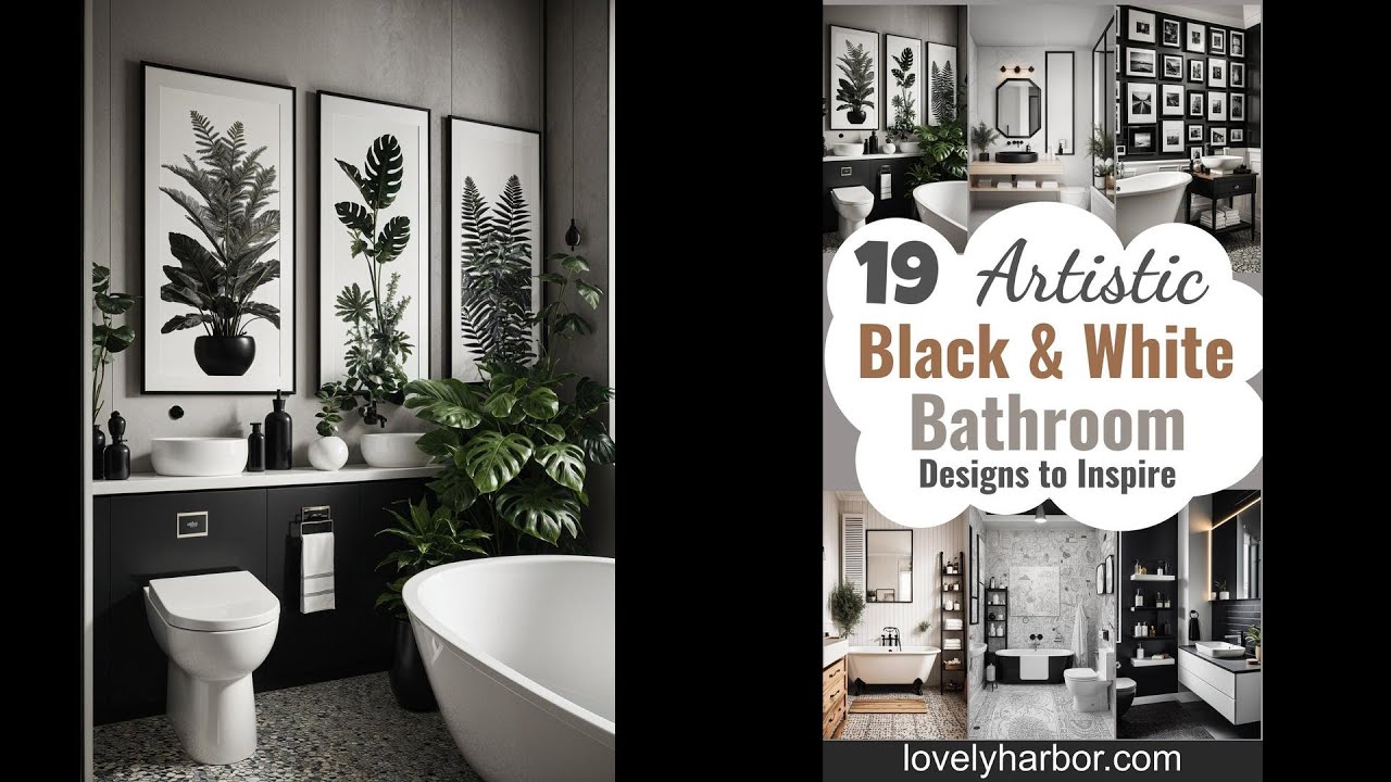 19 Stunning Black and White Bathroom Designs to Inspire You