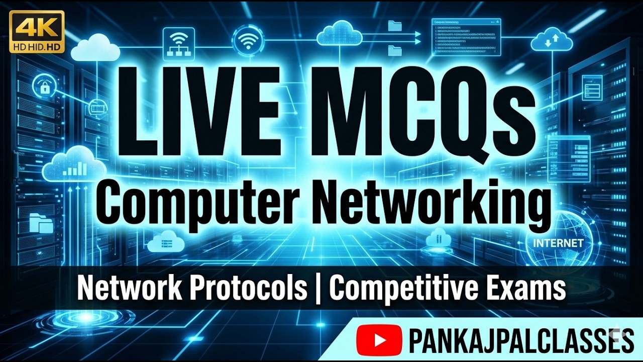 Computer Networking MCQs Live 🔴 | Network Protocols Questions & Answers | Exam तैयारी 2026