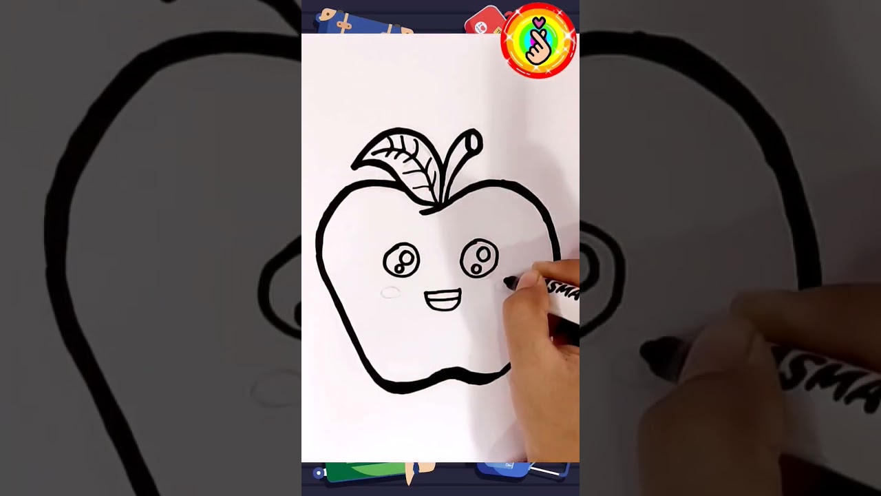 Apple #drawing #shorts #fruit #fruits #apple