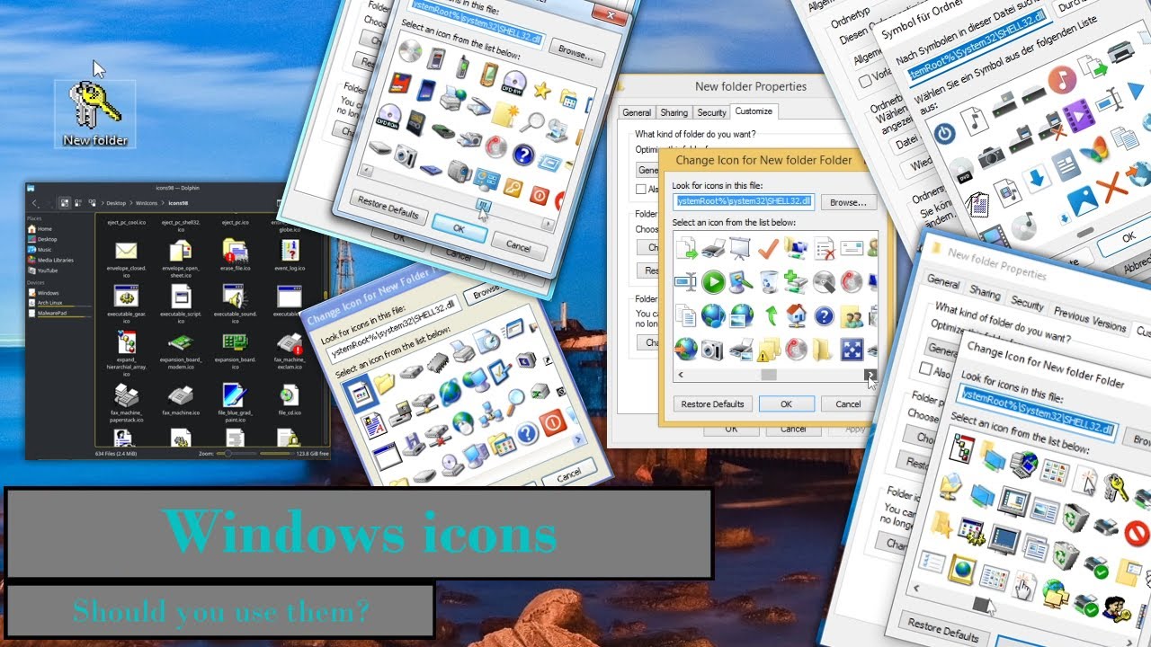 Windows icon history (Free download)