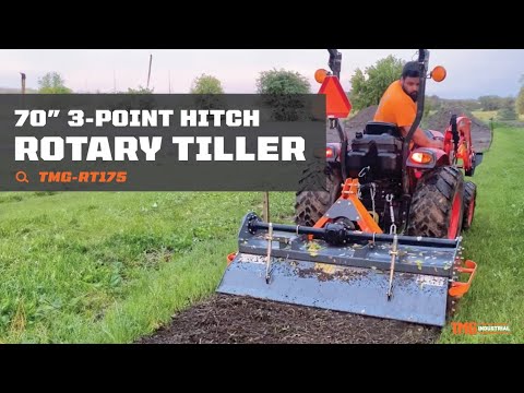 TMG Industrial 65” 3-Point Hitch Rotary Tiller - TMG-RT165