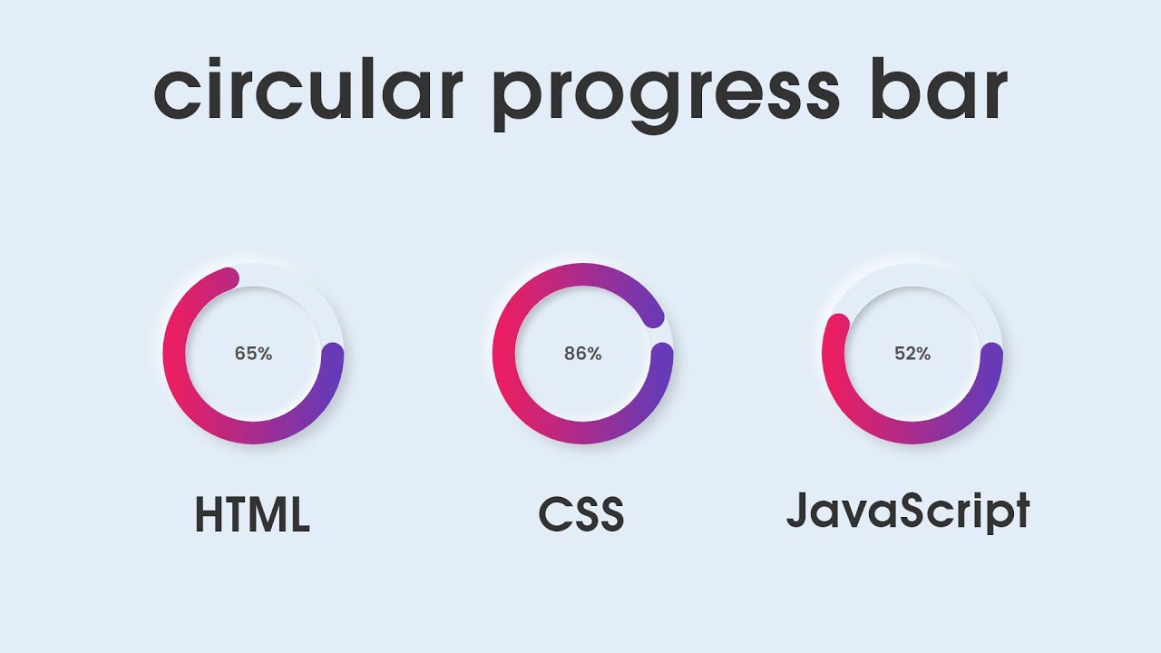 How To Make Circular Progress Bar Using HTML CSS JavaScript | Neomorphism Progress Bar