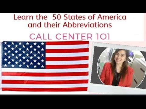 The 50 States of America and Their Abbreviations