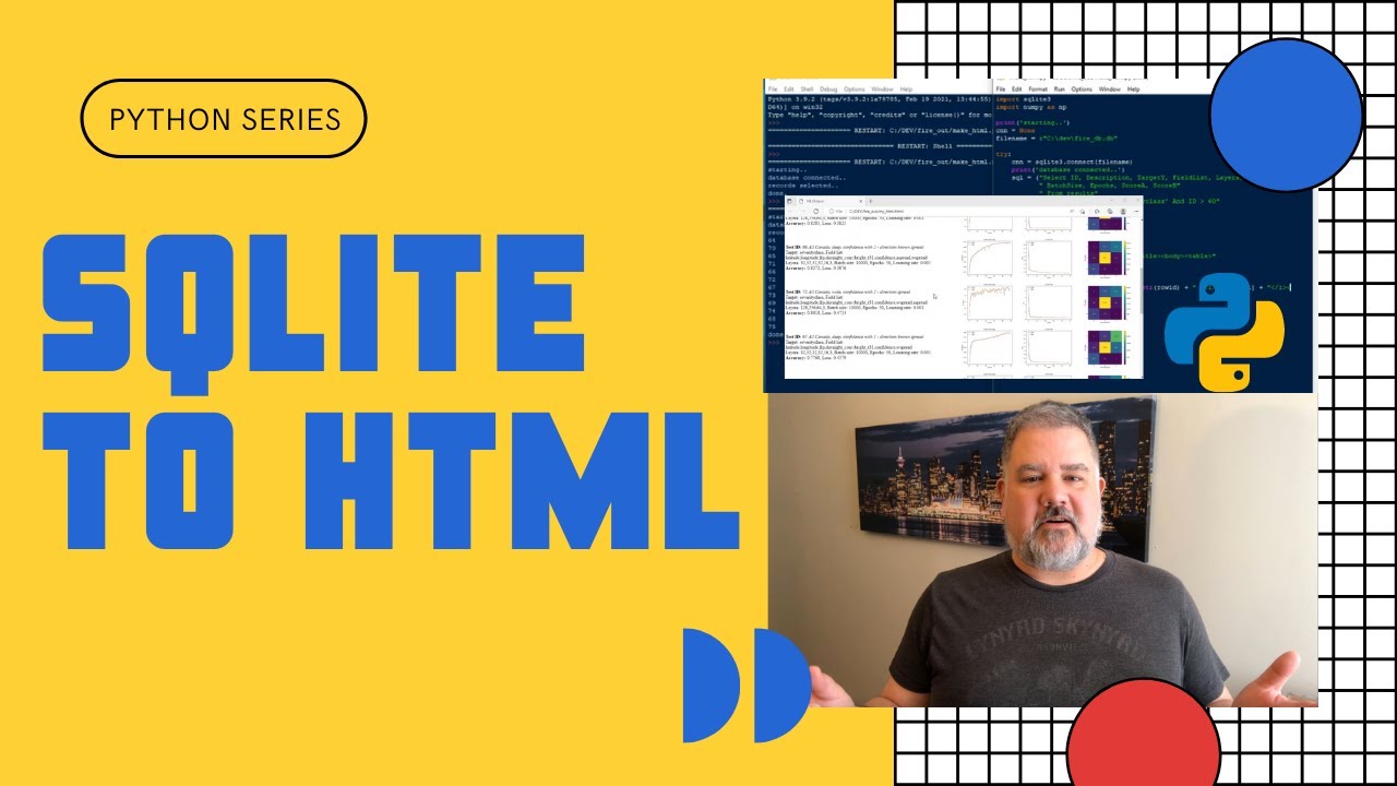 How to Output HTML from SQLite