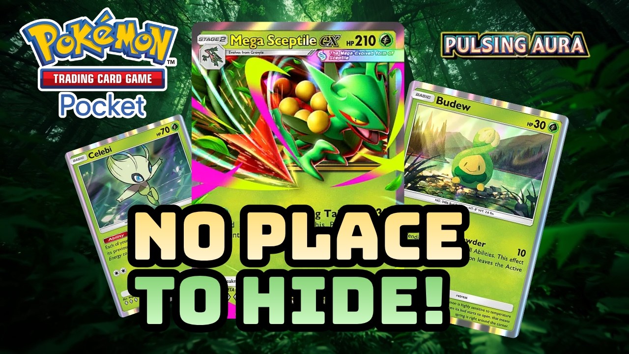NO PLACE TO HIDE! Mega Sceptile & Celebi BENCH SNIPER! | Pokemon TCG Pocket