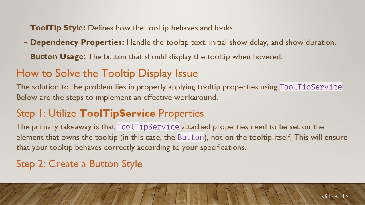 Solving the WPF Tooltip Visibility Issue