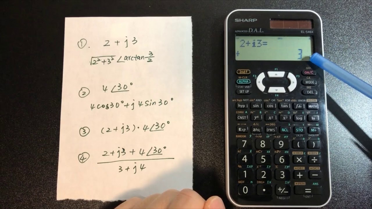 Sharp EL-546X Complex Algebra