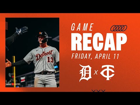 Game Highlights: Tigers Rally with Four-Run Sixth Inning, Take Series Lead over Twins | 4/11/25
