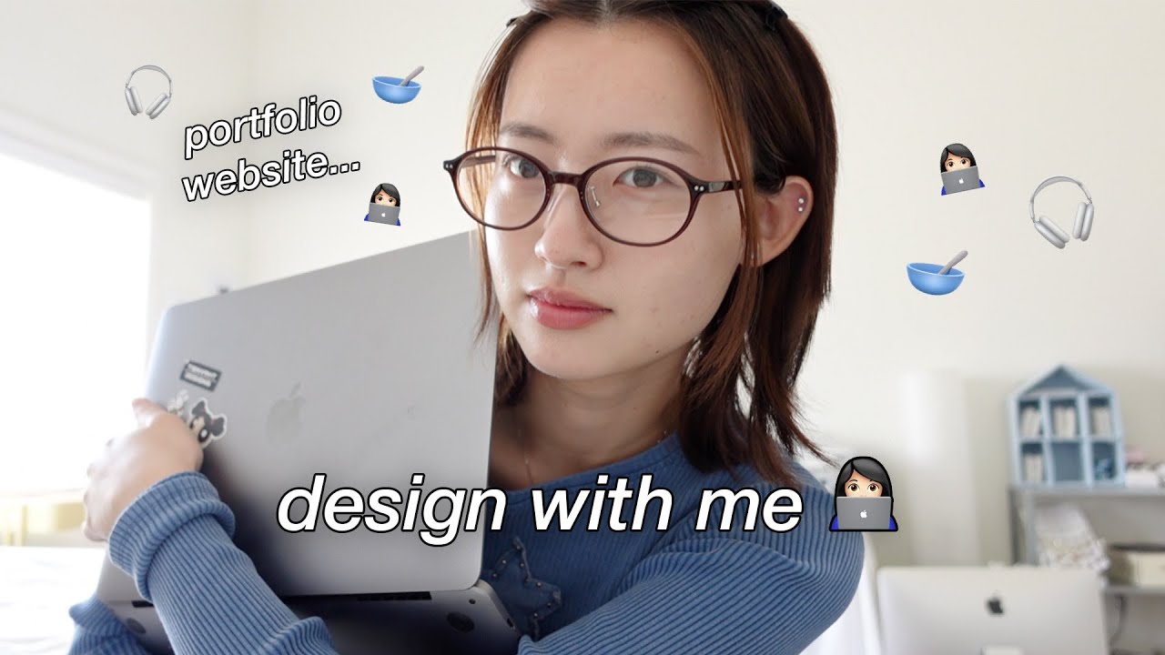 design with me 🥣 making a design portfolio website using Framer 👩🏻‍💻 💭