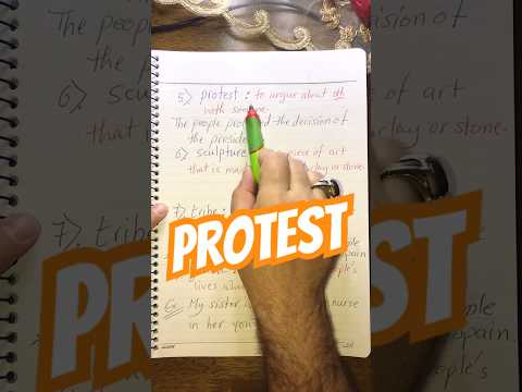 improve your vocab in english | 4000 common words in english #protest