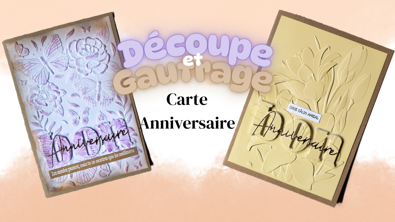 Nouvelle idée pour une carte d'anniversaire - Tutoriel Carterie