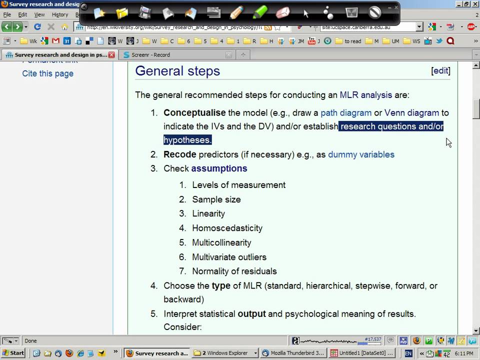 Tutorial 4 - Multiple linear regression - Part 1 - Outline and general steps