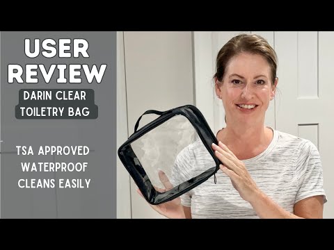 Loving This TSA approved Darin Clear Toiletry Bag