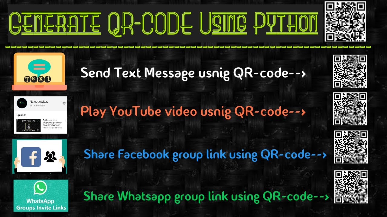 How to Generate QR Code with Python | 2 Line code.