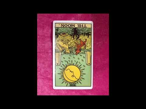 The Moon 🌙- ⬇️reverse meaning as f major arcana tarot card in Hindi/English
