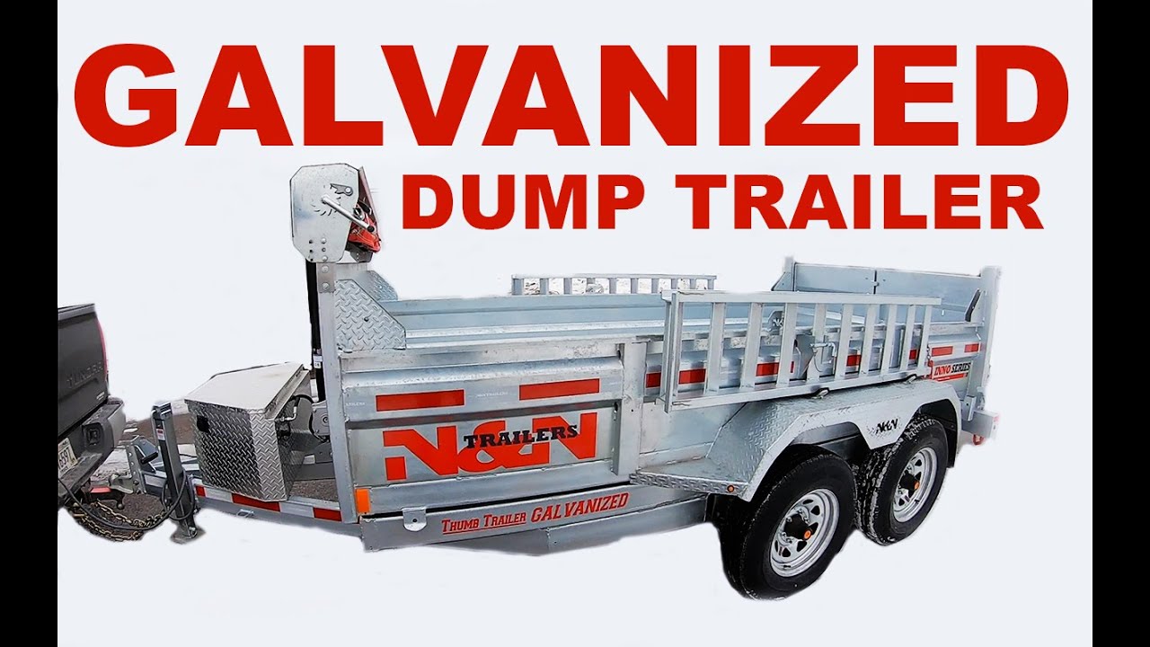 N&N galvanized dump trailer 6 X 12 5-TON