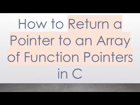 How to Return a Pointer to an Array of Function Pointers in C