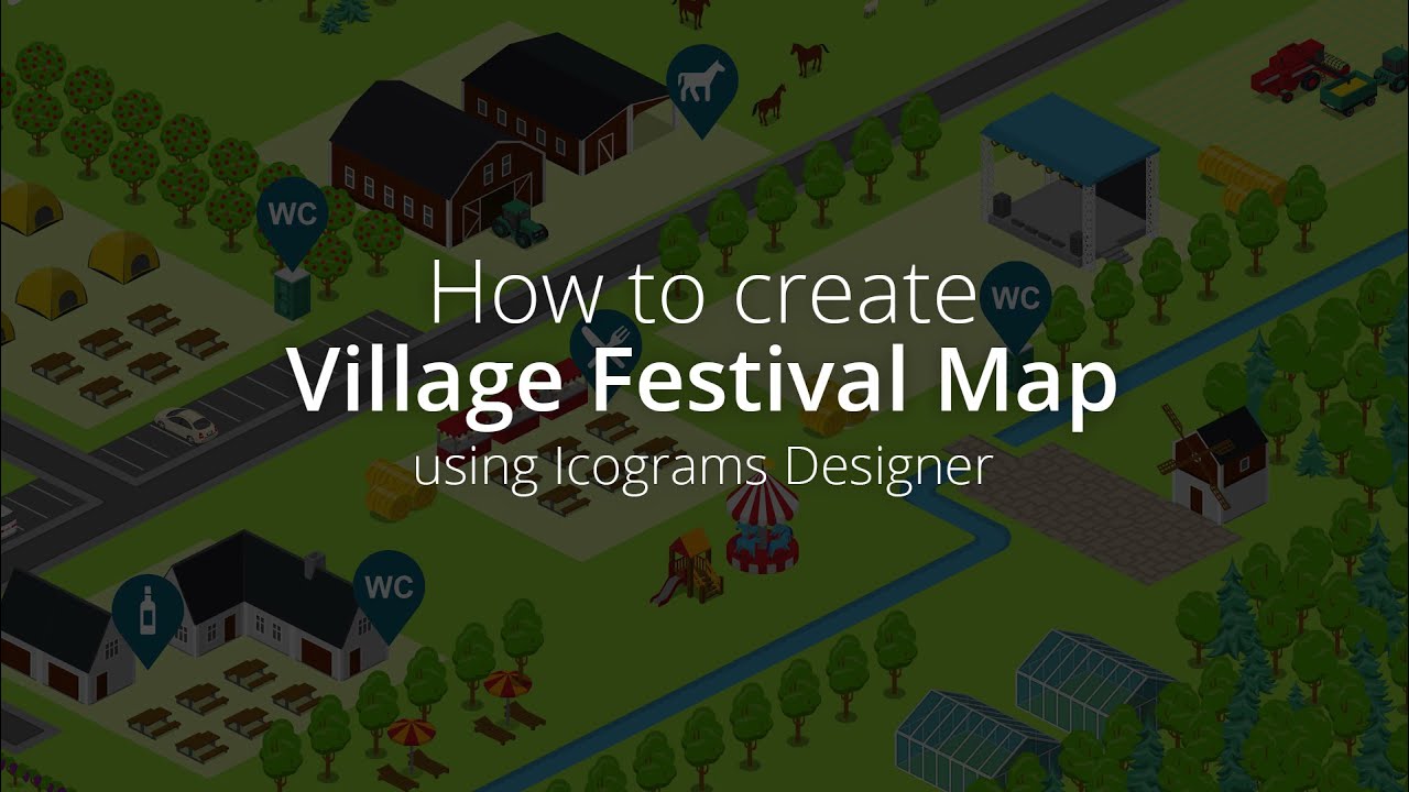 Create Festival Map using Icograms Designer