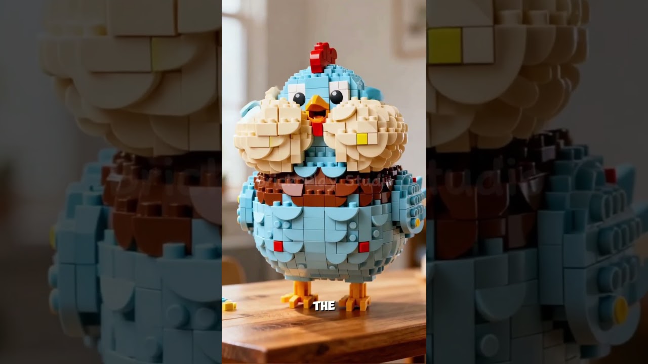 From Brick Chaos to the Ultimate LEGO Ameraucana! 🐔💙#shorts