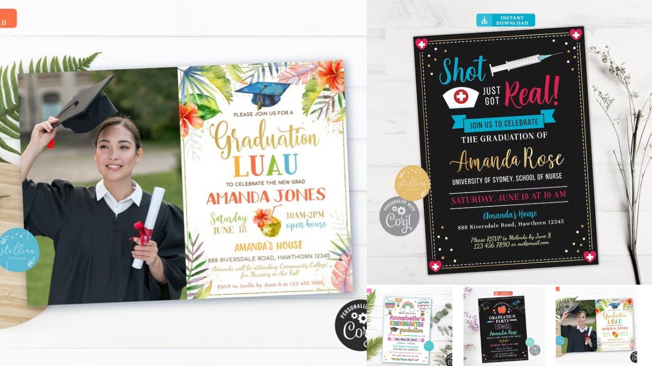 Etsy Graduation Invitations - Best Graduation Invitations On Etsy