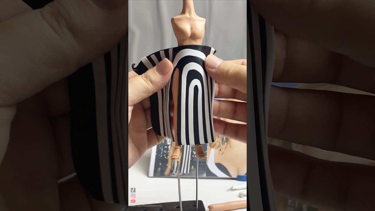 Making Beyoncé's Body of Bobbleehad From Clay - Beyoncé Fan Clay Art- Figure Bobblehead