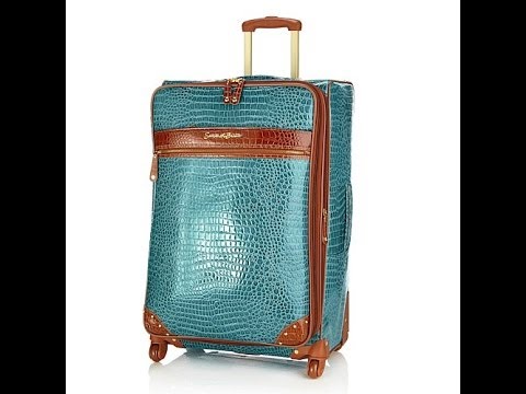 28" CrocoEmbossed Upright with Spinners