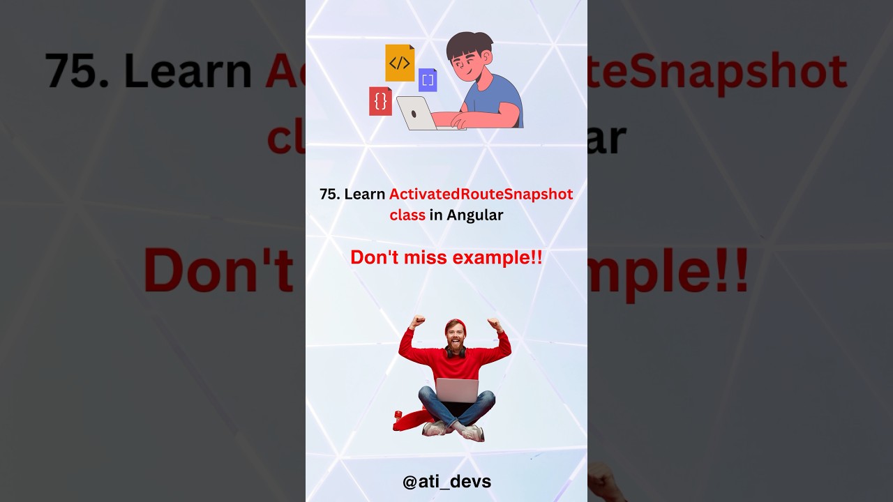 What is  ActivatedRouteSnapshot class in Angular? #shorts #angular #interview