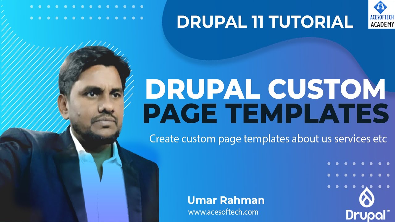 4.How to Create Custom Page Templates in Drupal 10/11 (About Us, Services, etc.)