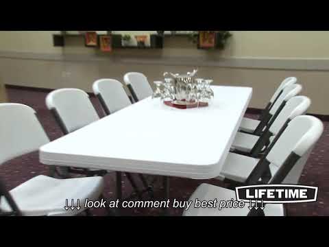 Lifetime 8 Ft Commercial Folding Tables & Chairs Combo