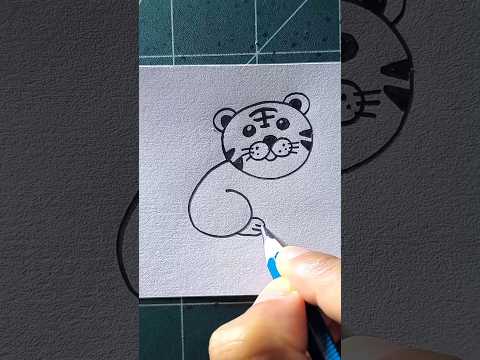 easy tiger drawing