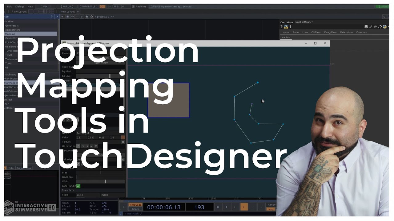 Projection Mapping Tools in TouchDesigner - TouchDesigner Tutorial 046