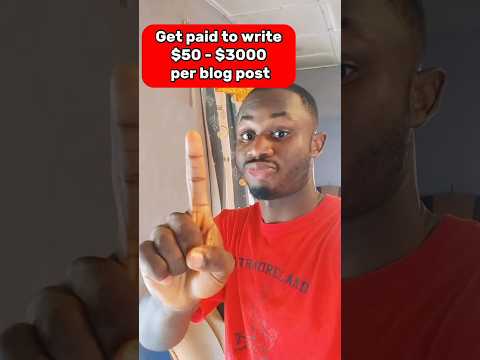 Get Paid to write: $50 to $3000 per blog posts #shorts