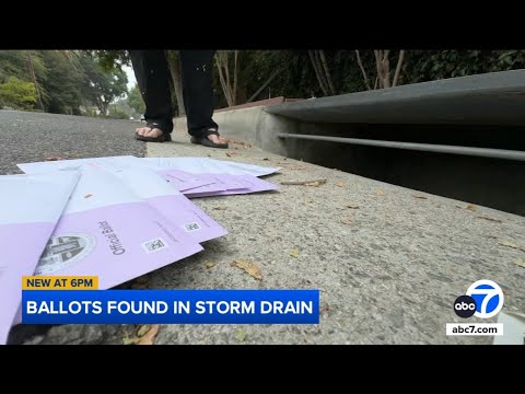 Stack of mail-in ballots found in SoCal storm drain