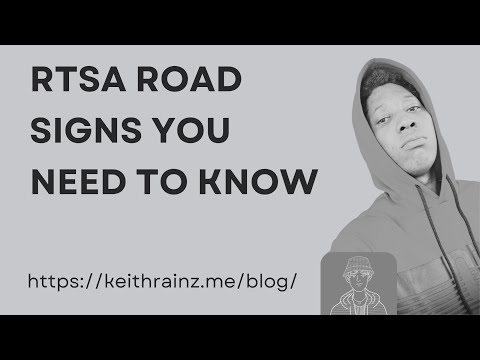 RTSA Road signs you need to know