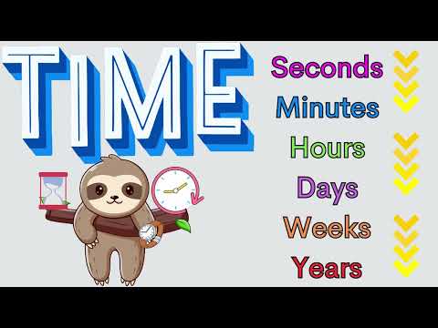 Seconds, minutes, hours, days, weeks, months, years for KIDS!
