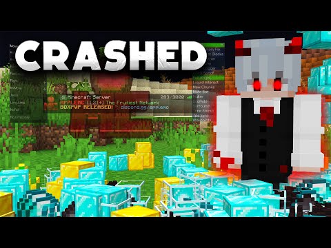Crashing Minecraft Biggest Pay To Win Server. #applemc