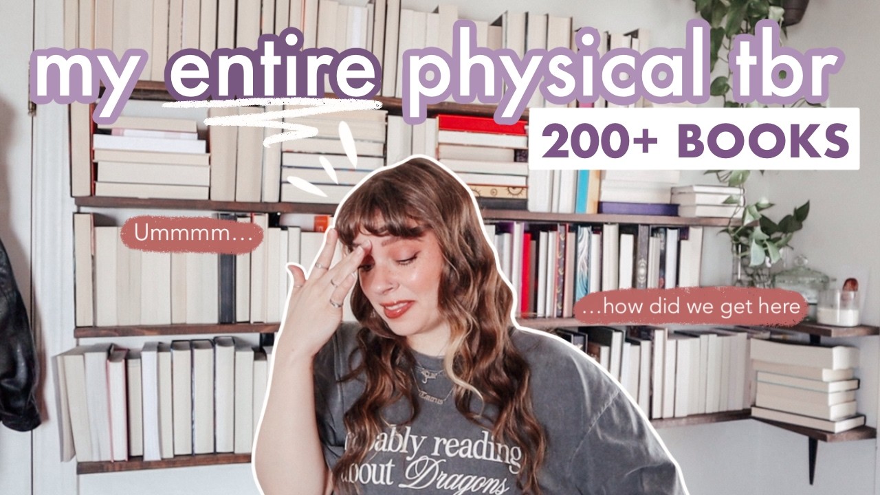 EVERY SINGLE BOOK on my physical tbr... 📚🫣📚 200+ books!!