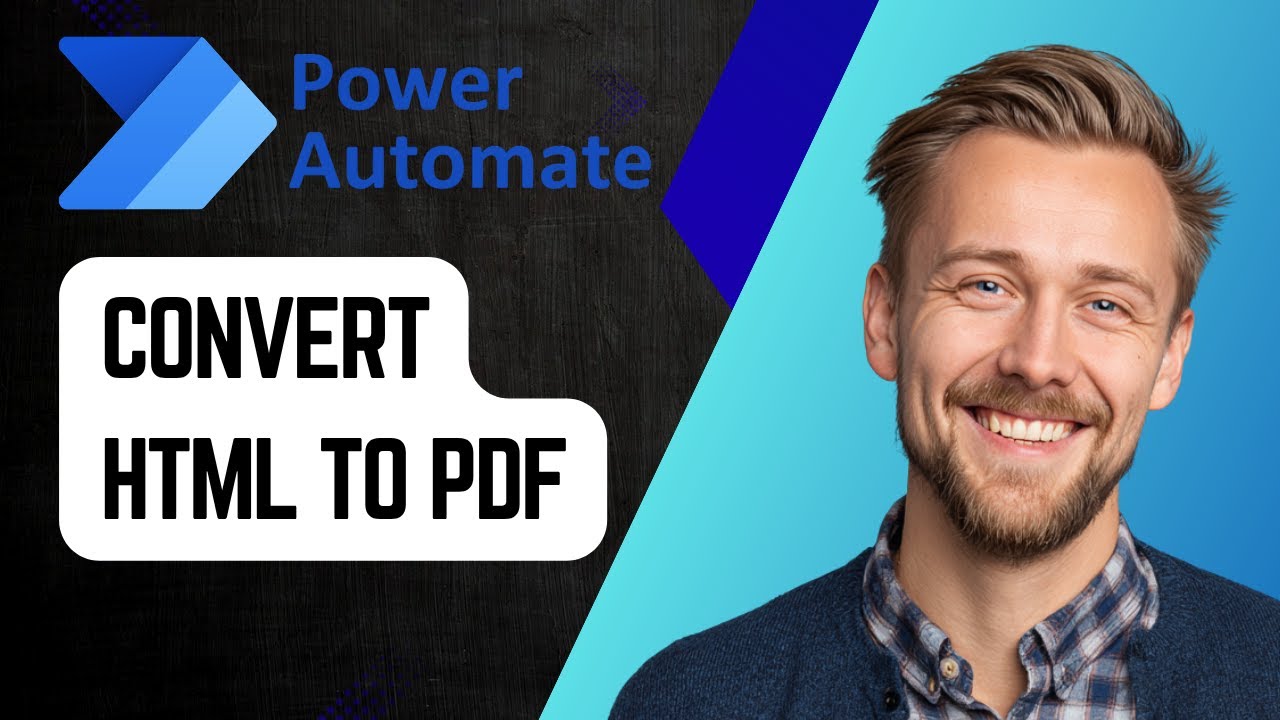 How to Convert HTML to PDF Using Power Automate | Step-by-Step Tutorial 2025