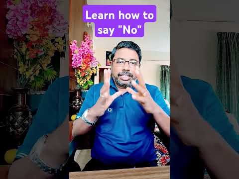 Learn how to say NO