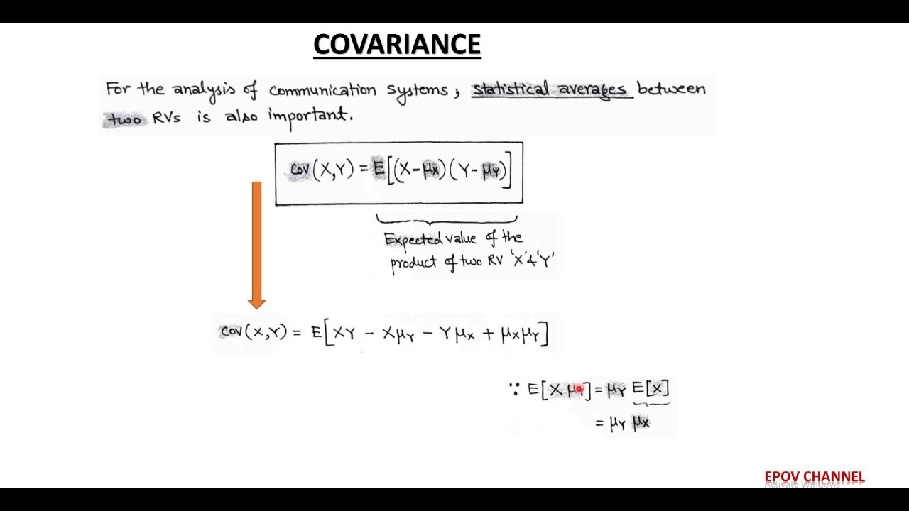 LECT-51: Mean / Variance / Covariance