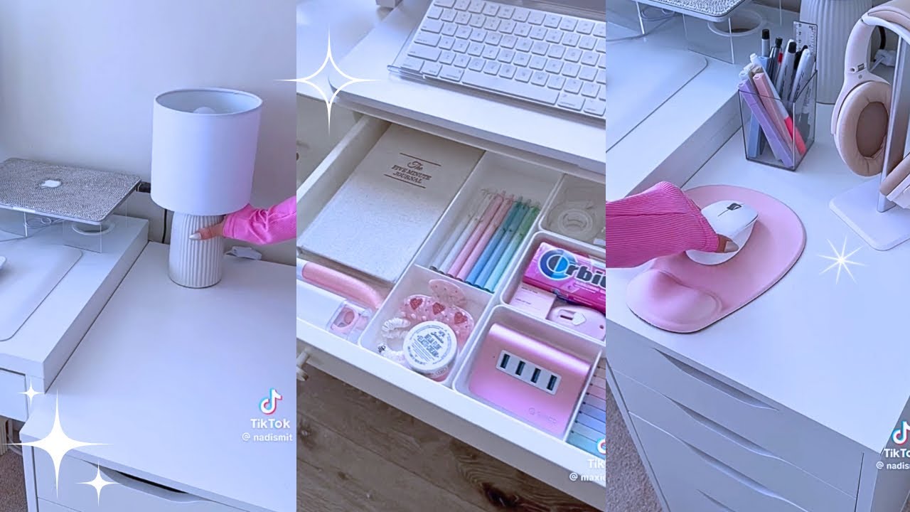 Desk/Office Cleaning & Organizing ✨| TikTok Asmr Compilation