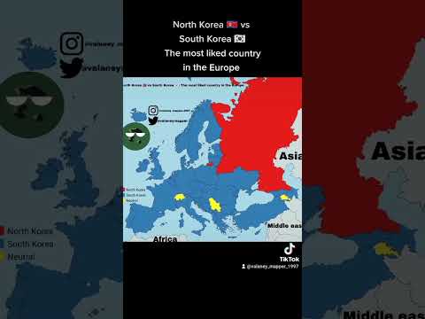 Which country do you like? #northkorea #southkorea #korea #europe #vs #map